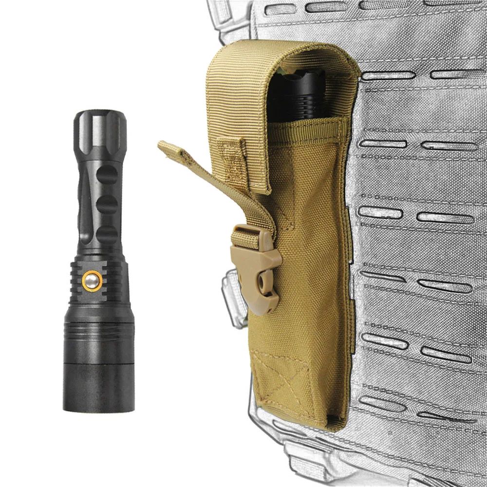 전술 MP5 손전등 파우치 벨트, EDC 가방, 군사 도구, 사냥 액세서리, 접이식 나이프 홀더, Molle 가방 보호 케이스 ...