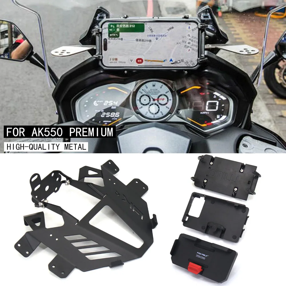 AK550-Premium-New-Motorcycle-Accessories-Phone-Holder-Stand-GPS ...