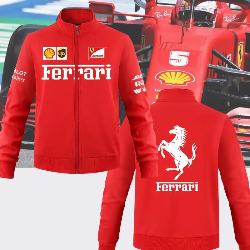 Veste-d-Uniforme-de-l-quipe-Ferrari-SF1000-pour-Homme-et-Femme-Pull-Col ...