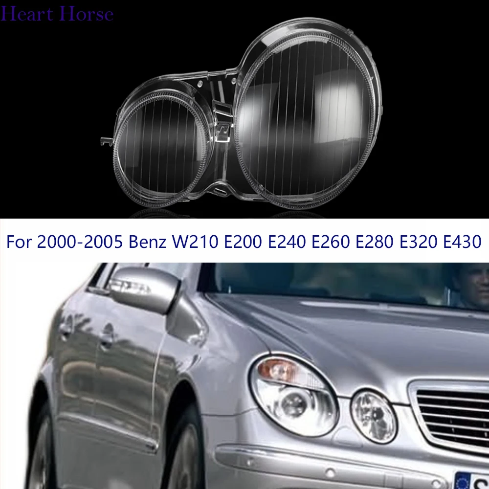 Headlights Cover Glass Shell Lampshade For Benz W210 E200 E240 E260 E280 E320 E430 Headlamp Lens ...