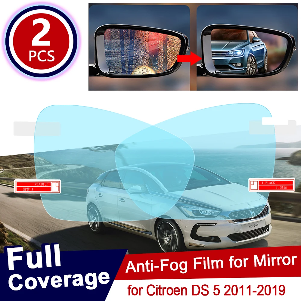 for Citroen DS 5 DS5 2011~2019 Full Cover Anti Fog Film Rearview Mirror ...
