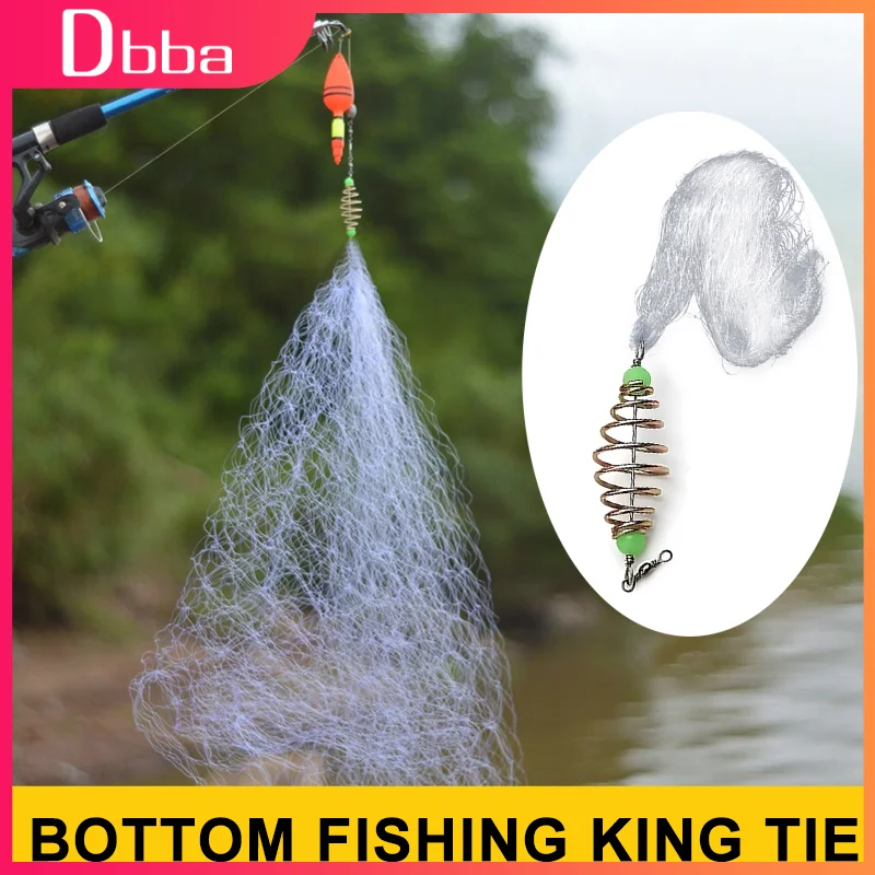 Multi-size Fishing Net Trap Copper Shoal Casting Feed Trap Tool ...