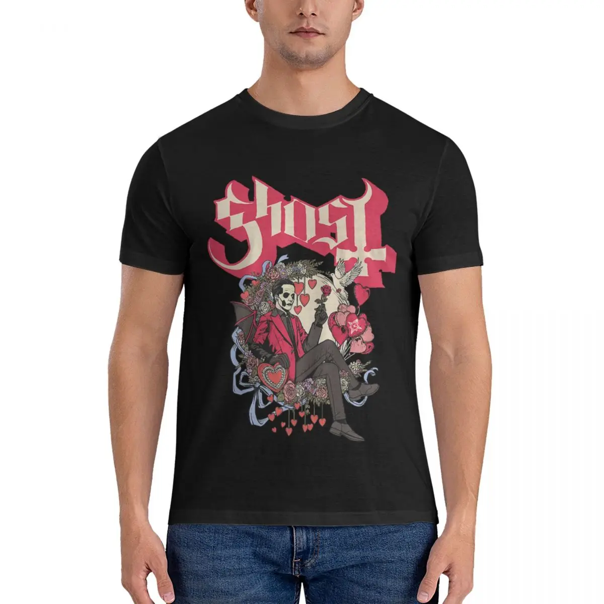 Ghost Papa Cupido Dia dos Namorados Premium Essencial T Shirt kawaii ...