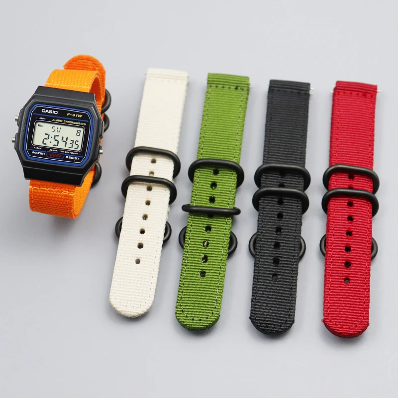 Vintage-Cowhide-Strap-for-Casio-Small-Square-Bracelet-AE-1200-AE1200AE ...