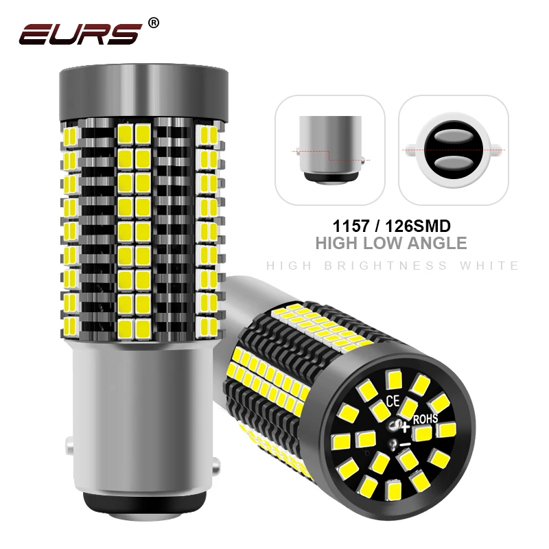 1X P21/5W Led 1157 BAY15D Car Light 1156 P21W Ba15S Bau15s T20 7440 ...