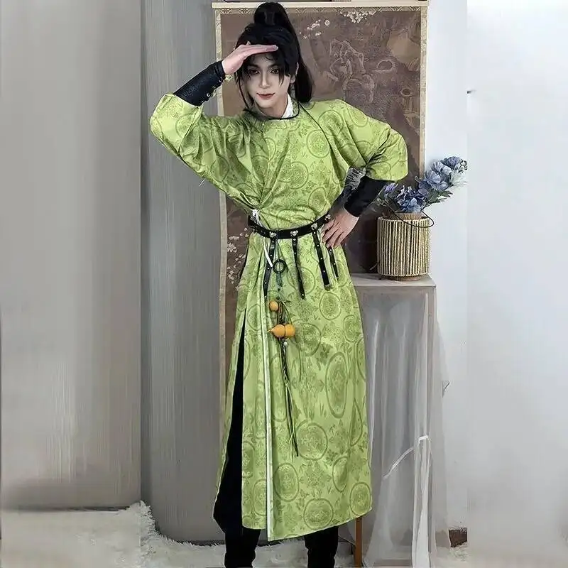 Men Women Vintage Ethnic Dance Hanfu set Men's Ancient Hanfu Chinese ...