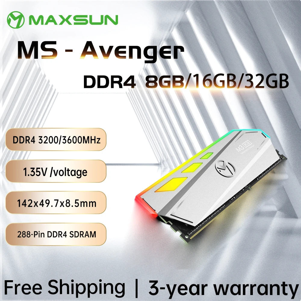 MAXSUN-RAM-DDR4-4GB-8GB-16GB-Memory-2666-3200MHz-Memoria-Rams-Dimm-DDR4 ...