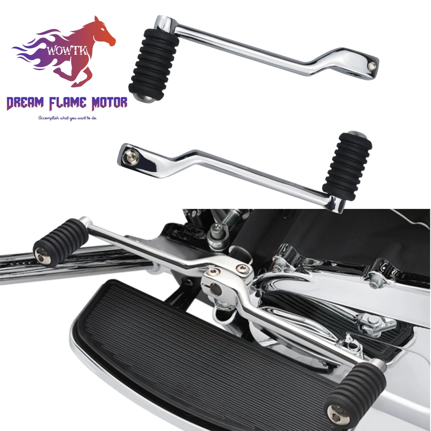 Heel Toe Shift Pegs Front Rear Gear Lever Shifter Motorcycle For Harley ...