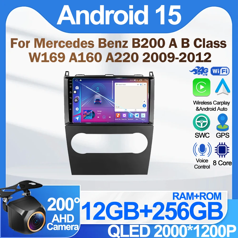 Car Radio For Mercedes Benz B200 A B Class W169 A160 A180 A200 A220 ...