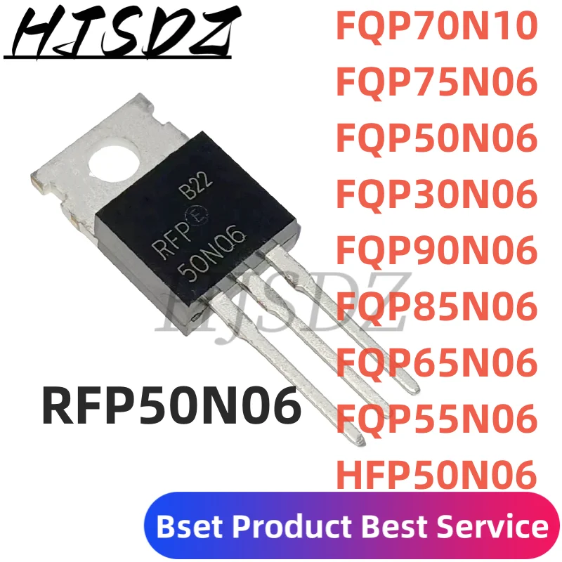 MOSFET original do N-canal, FQP50N06, TO220, RFP50N06, HRP50N06, FQP55N06, FQP65N06, FQP75N06 ...