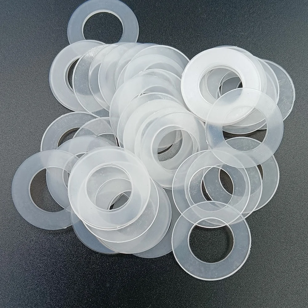 100pcs-White-Plastic-Nylon-Washer-Flat-Spacer-Seals-Washer-Gasket-Ring ...
