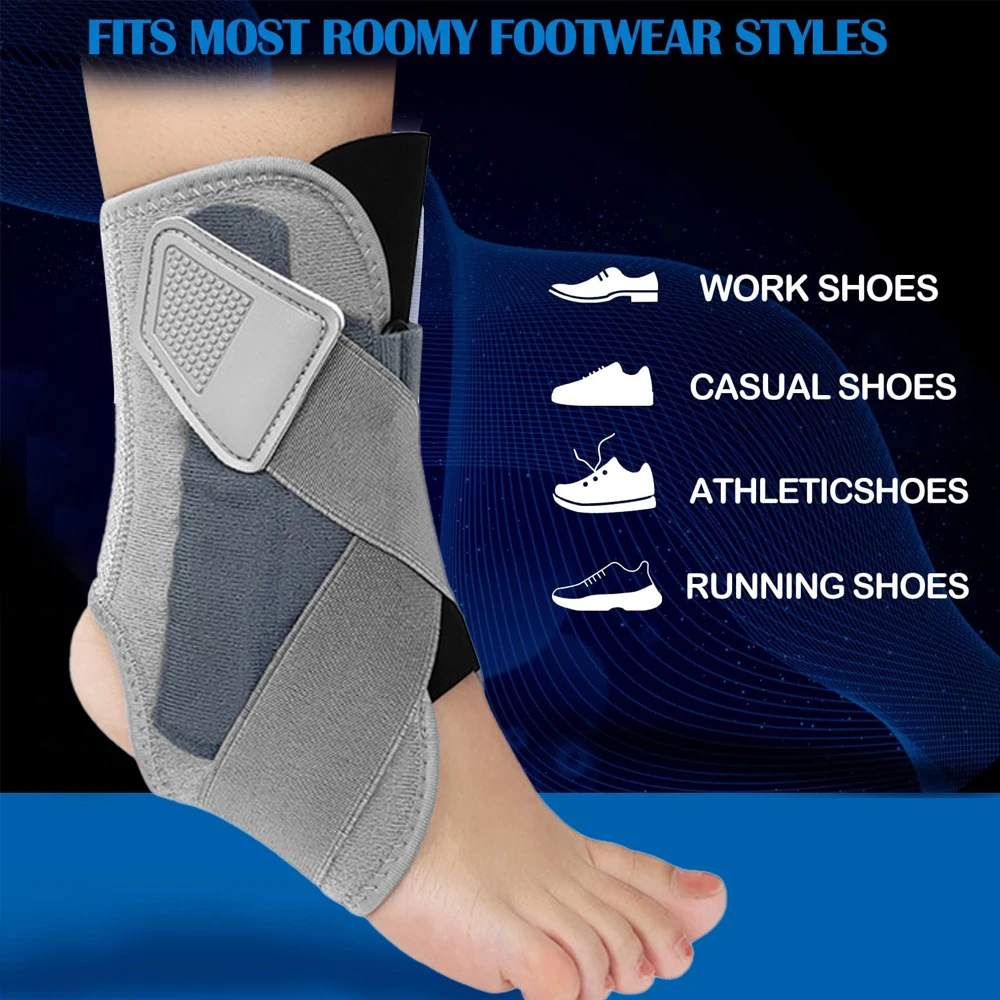 1PC Adjustable Ankle Brace - Support for Sprains,Achilles Pain & Sports ...