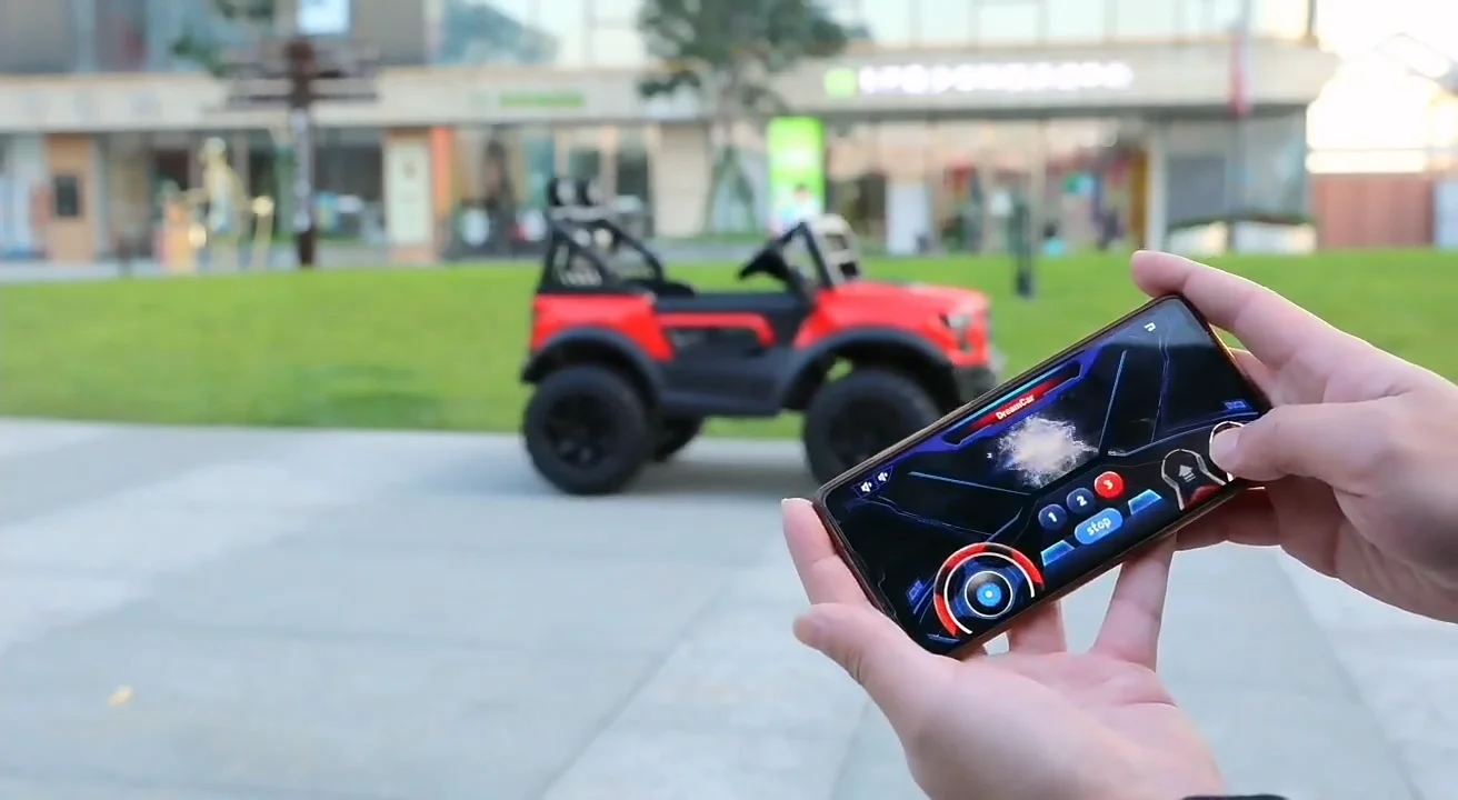 POBO BLUE Children's Four-Wheel Electric Off-Road Car Toy Large Ride ...