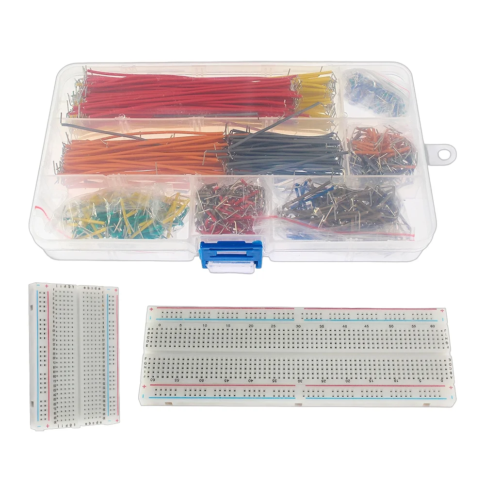 MB-102 MB102 Breadboard Kit 400 830 Point Prototype Board+840pcs U ...