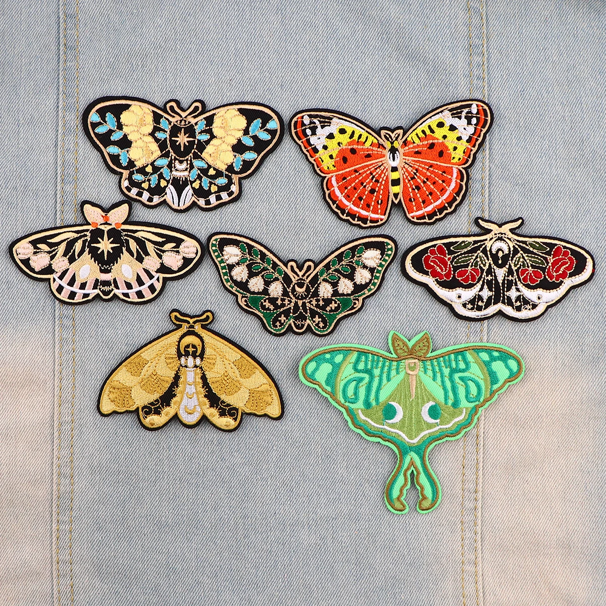 Butterfly-Patches-Embroidery-Badges-Iron-On-Patches-On-Clothes-DIY ...
