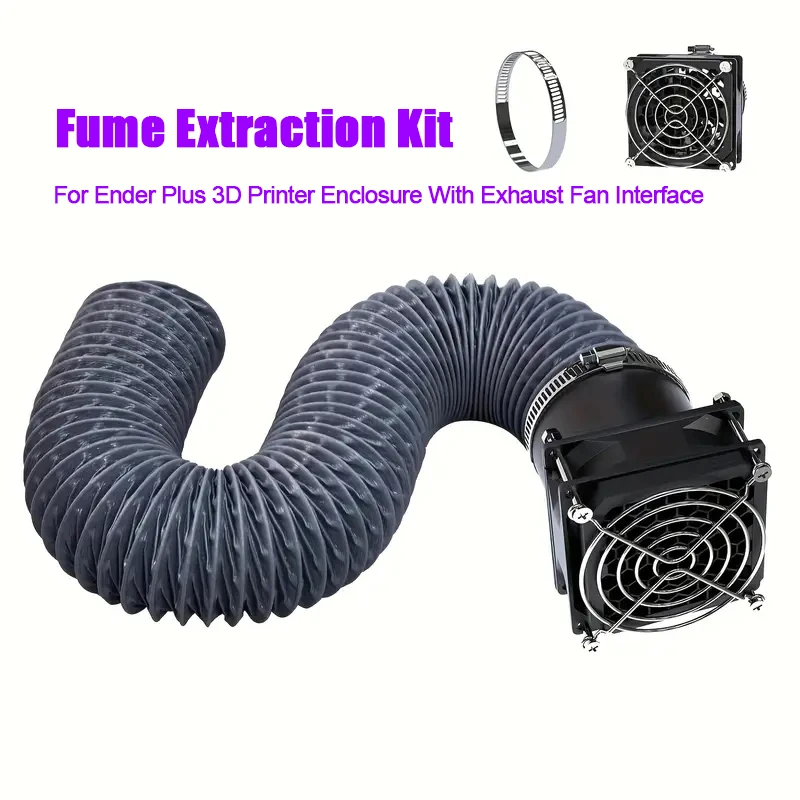 3D Printer Enclosure Air Purifier - Smoke Fume Extraction Fan Kit for ...