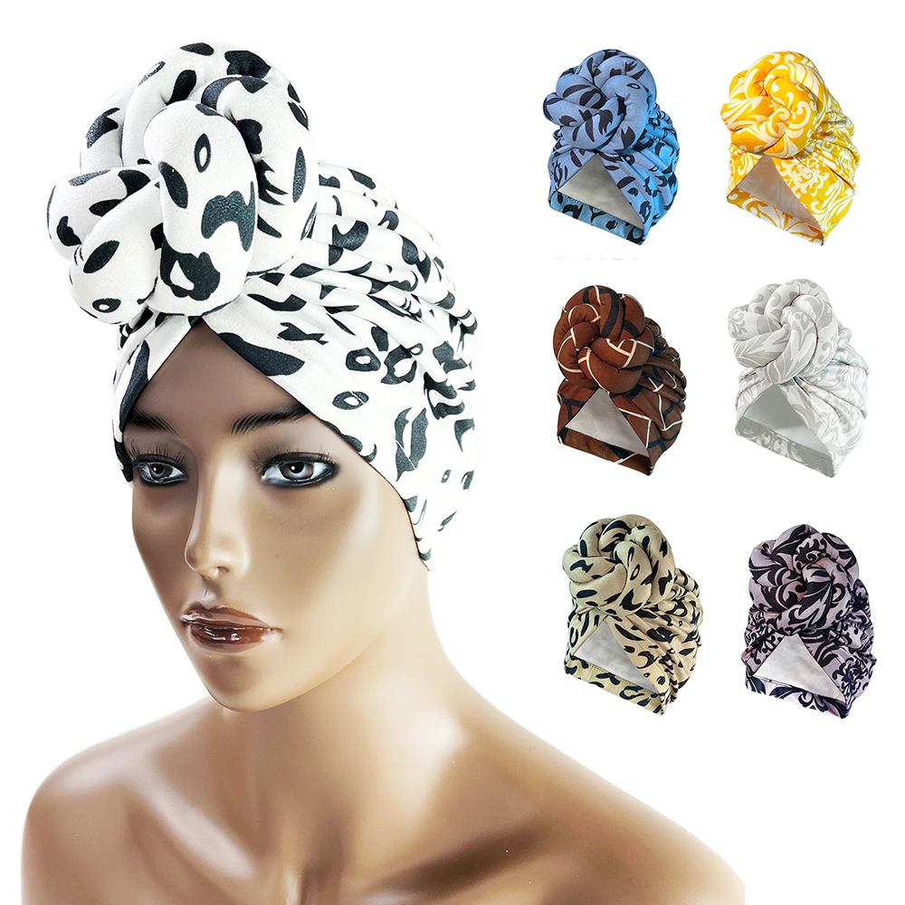 Pre Made Knotted Head Wrap Fashion Head Cap For Women Luxury Party ...