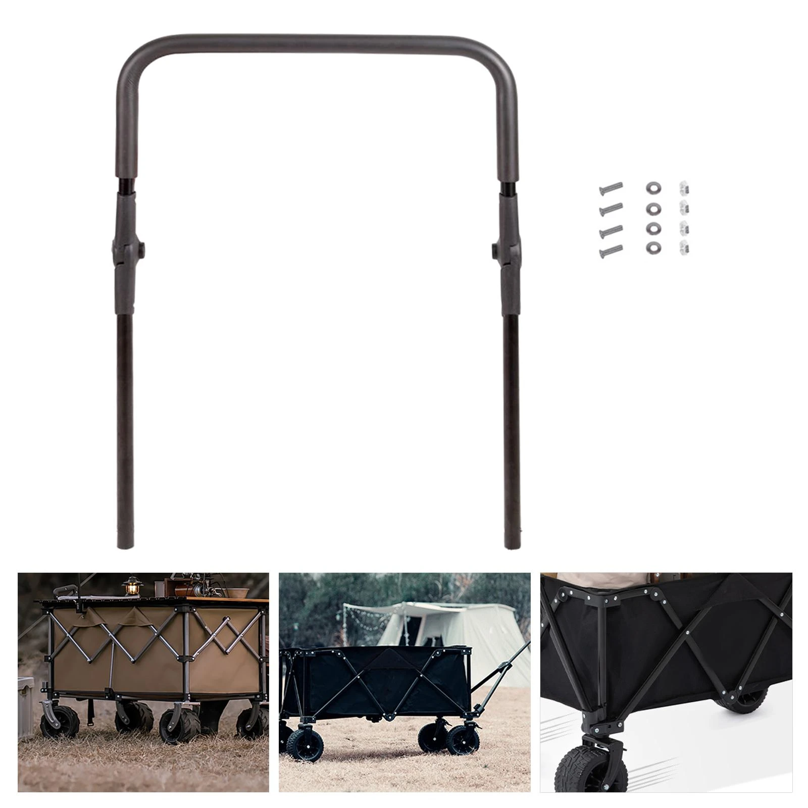 Folding Cart Push Handle Carts Trolleys Handle Accessories for Folding ...