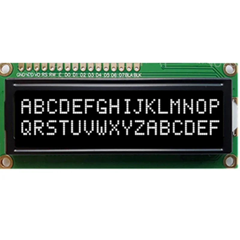 5V-1602-16x2-LCD-Display-Module-HD44780-Drive-Black-Color-VA-Screen-IIC ...