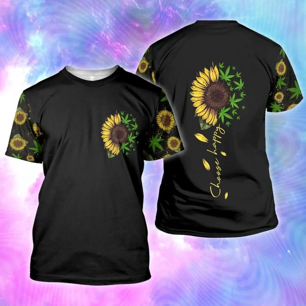 Smoker MANDALA LOVE WEED LEAF SKULL 3D Printed High Quality T shirt ...