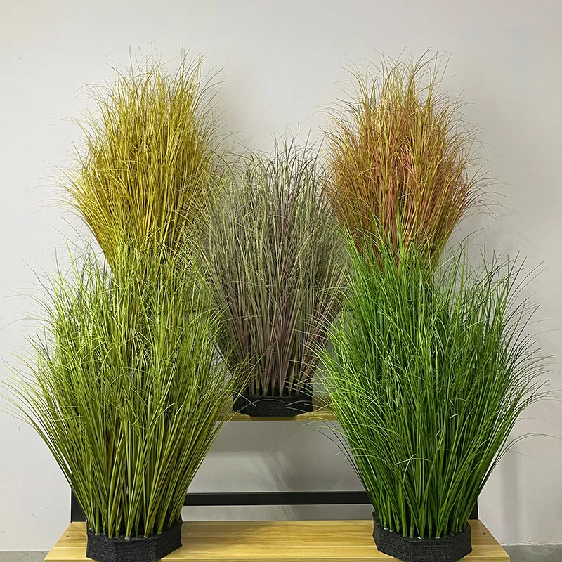 Wholesale-Artificial-Green-Plant-Fake-Grass-Reed-Grass-Onion-Grass-for ...