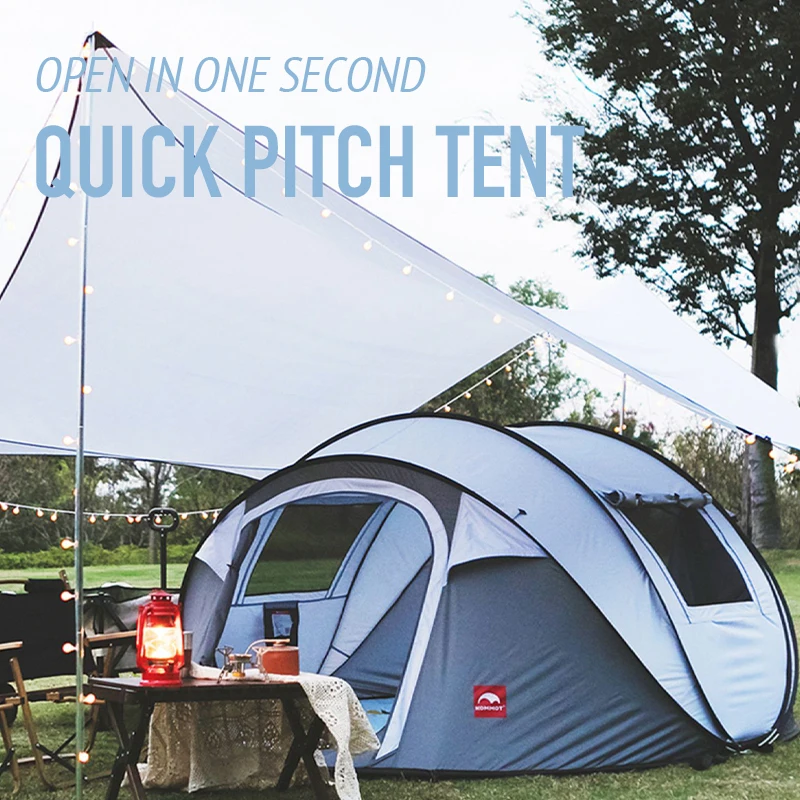 3-8 Person Full Automatic Quick Pop up Pitch Throw Up Tent Outdoor ...