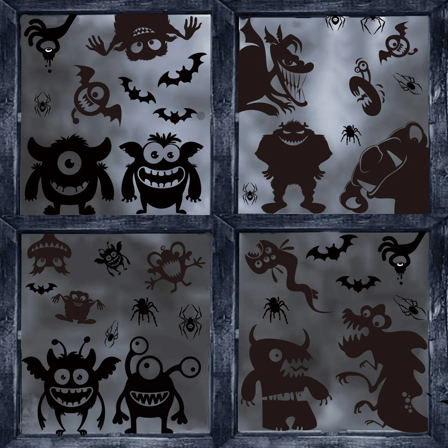 Monster Window Silhouette