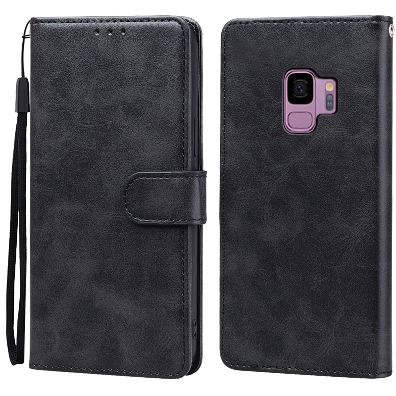 S9 G960F S9+ G965F Case For Samsung S9 Case Leather Wallet Cover Galaxy ...