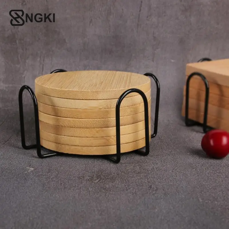 Wrought-Iron-Coaster-Holder-Storage-Rack-Kitchen-Tabletop-Organizer-For ...