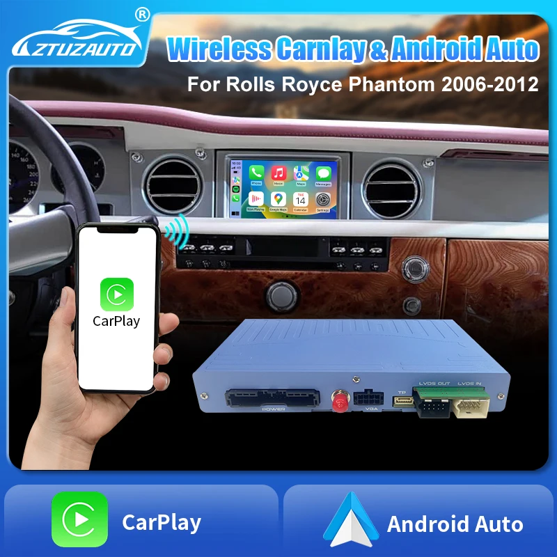 Wireless Apple Carplay For Rolls Royce Phantom 2006-2012 Android Auto ...