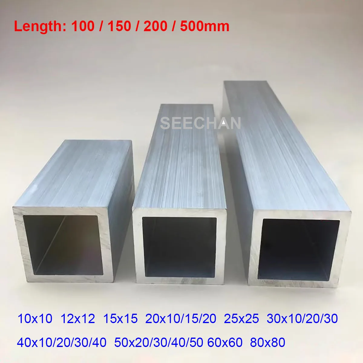 Square-Rectangle-Metal-Aluminium-AL-Tube-Pipe-Length-100-150-200-500mm ...