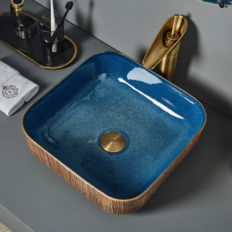 China-Artistic-Porcelain-Handmade-Porcelain-Lavabo-Bathroom-Vessel ...