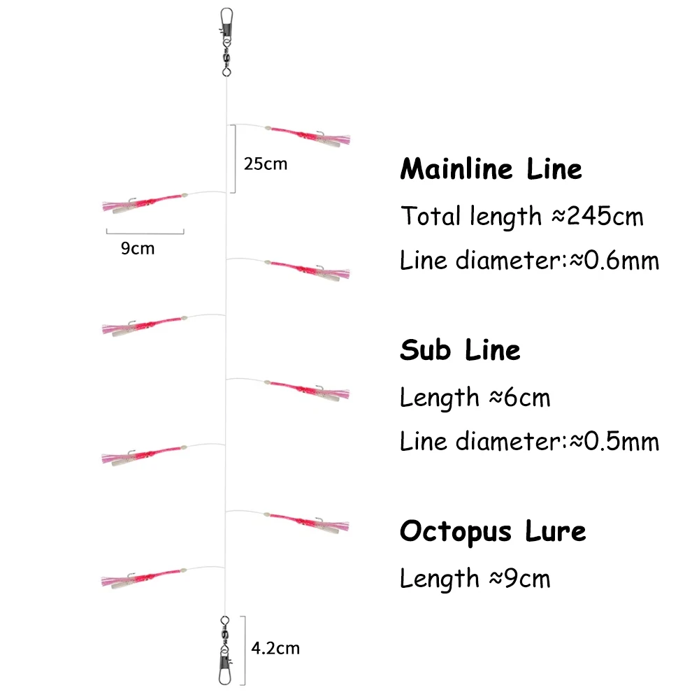 Sabiki Rig White Fish Luminous life like soft plastic. - Easy Fishing ...