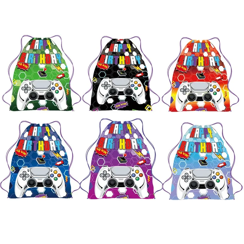 6-48Pcs-Video-Game-Gamepad-Theme-Backpack-Game-On-Party-Non-woven ...