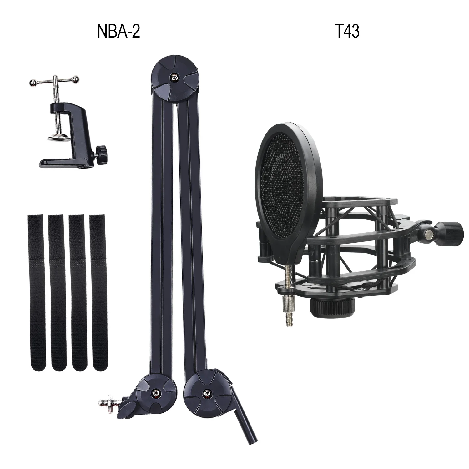 Freeboss Microphone Boom Arm Stand Pantograph Heavy Load Spider Holder ...