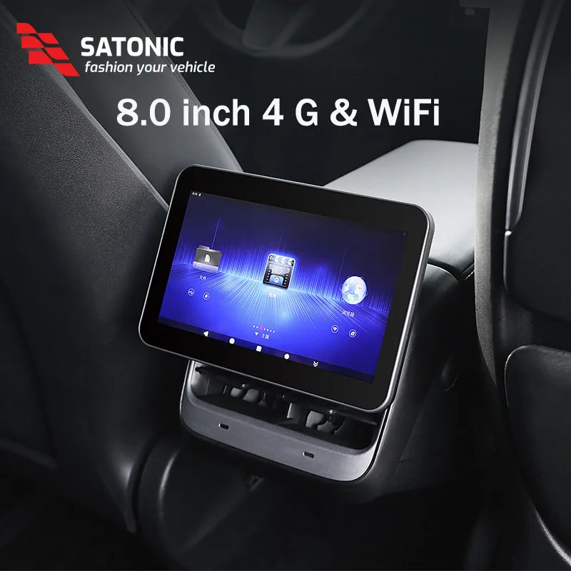 Model-Y-8-0-inch-Rear-Entertainment-Screen-For-Tesla-model-3-Y-Support ...