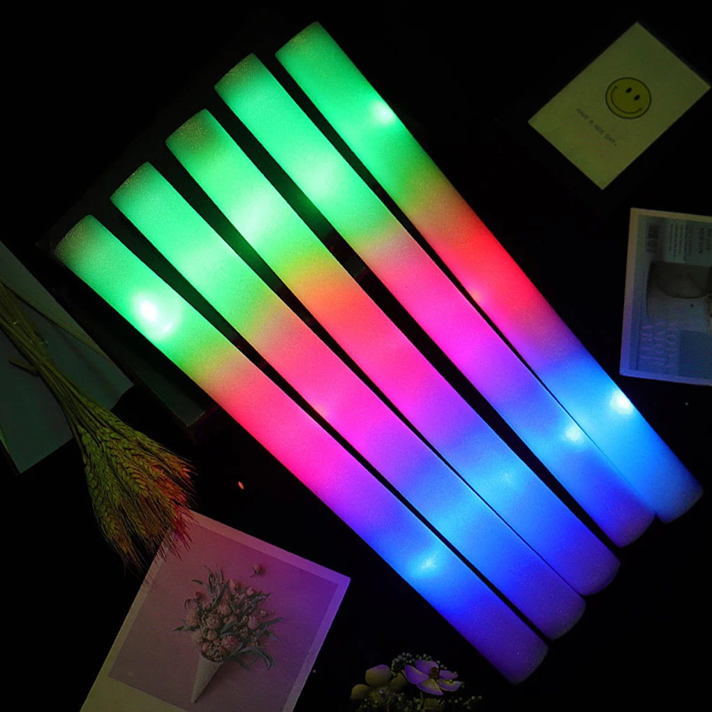 Music-Concert-Glow-Stick-Nightclub-Ceremony-Flashing-LED-Sticks ...