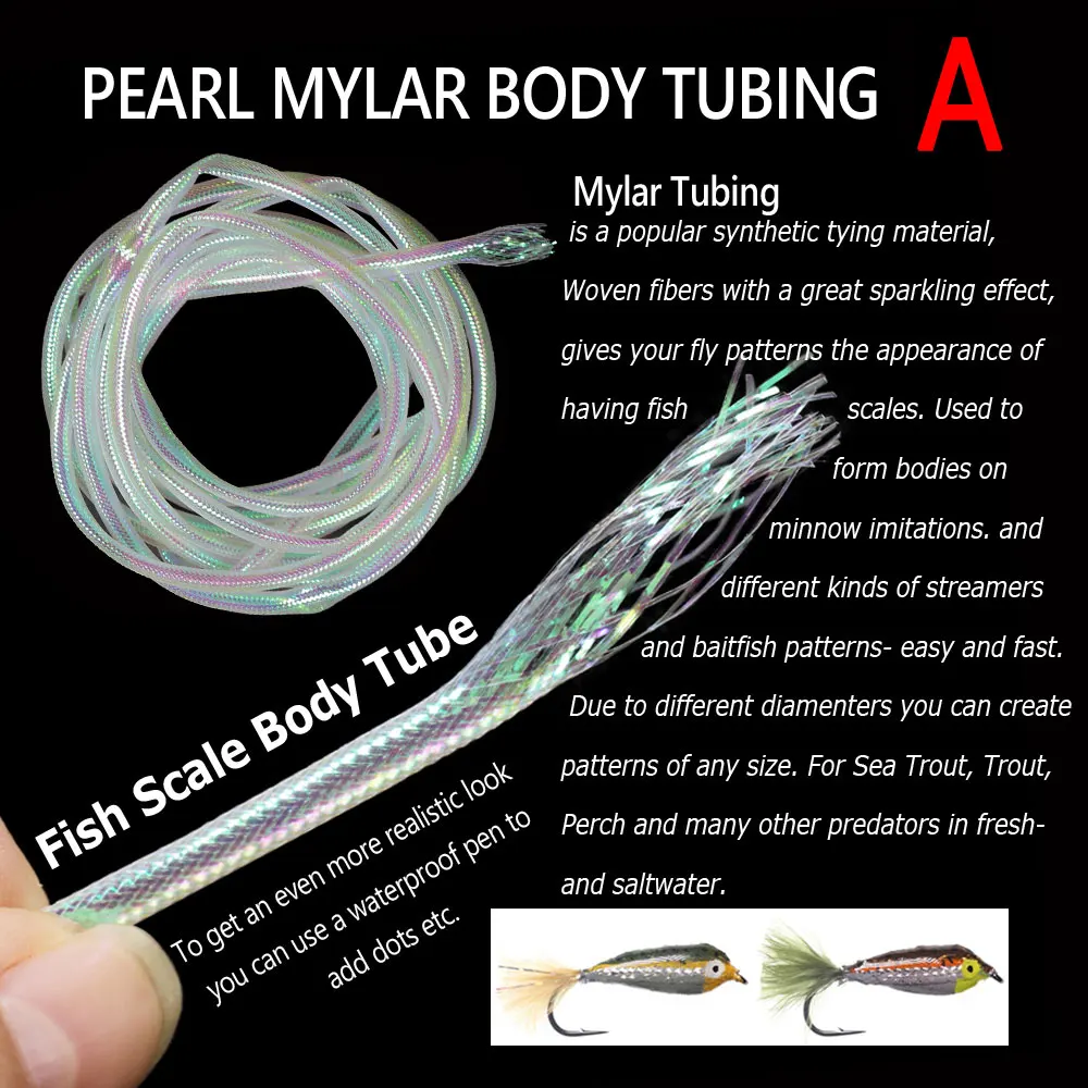 2M Pearl White Fish Scale Body Tube for your creative fishing rigs ...