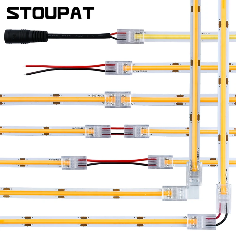Conector-de-tira-de-luces-LED-COB-de-8mm-y-10mm-2-pines-conectores-de ...