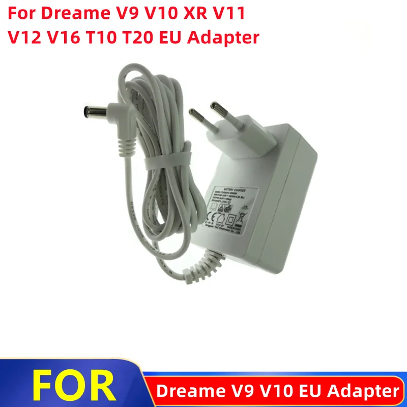 Original Power Adapter with EU plug For Xiaomi Dreame V9 V10 XR V11 V12 ...