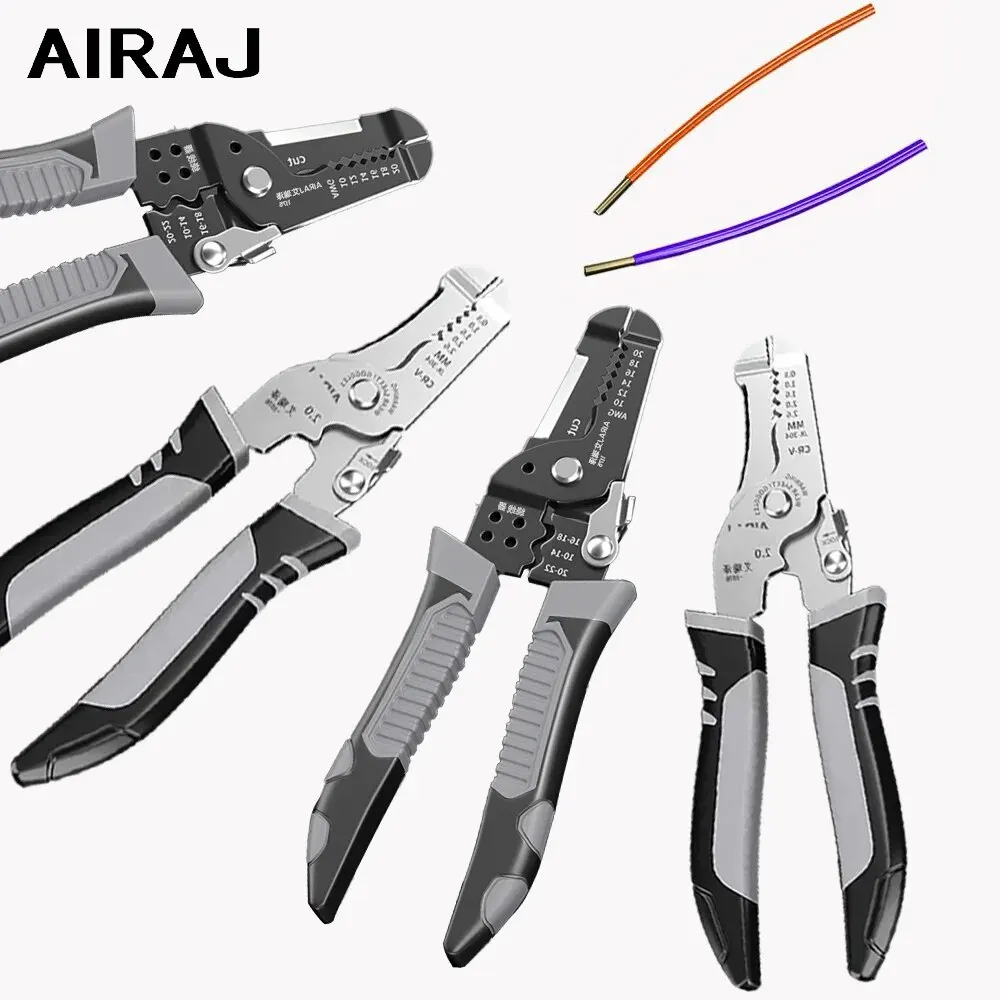 AIRAJ-Wire-Stripper-Tools-Multitool-Plier-Crimper-Cable-Cutter ...