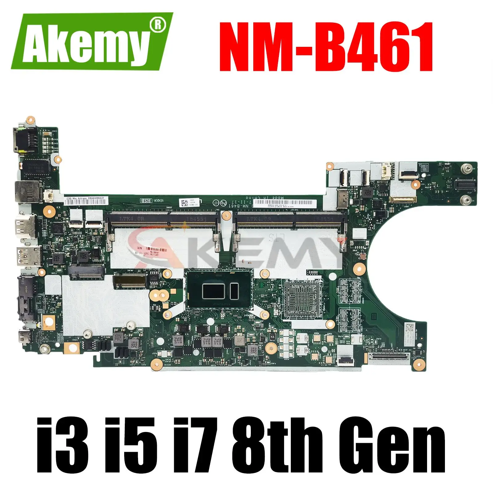 For-Lenovo-Thinkpad-L480-L580-Notebook-Motherboard-EL480-EL580-NM-B461 ...