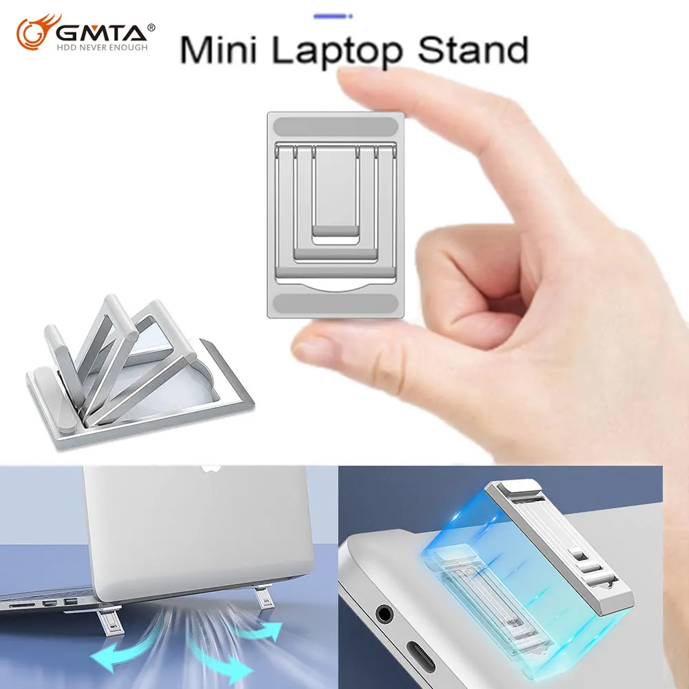 Mini-Portable-2pcs-Laptop-Stand-Aluminium-3-Position-Adjustable-Mini ...