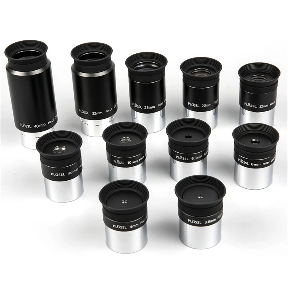 1.25" Plossl Eyepiece 4-Element 48 Degree Fully Coated HD Blue Film for ...