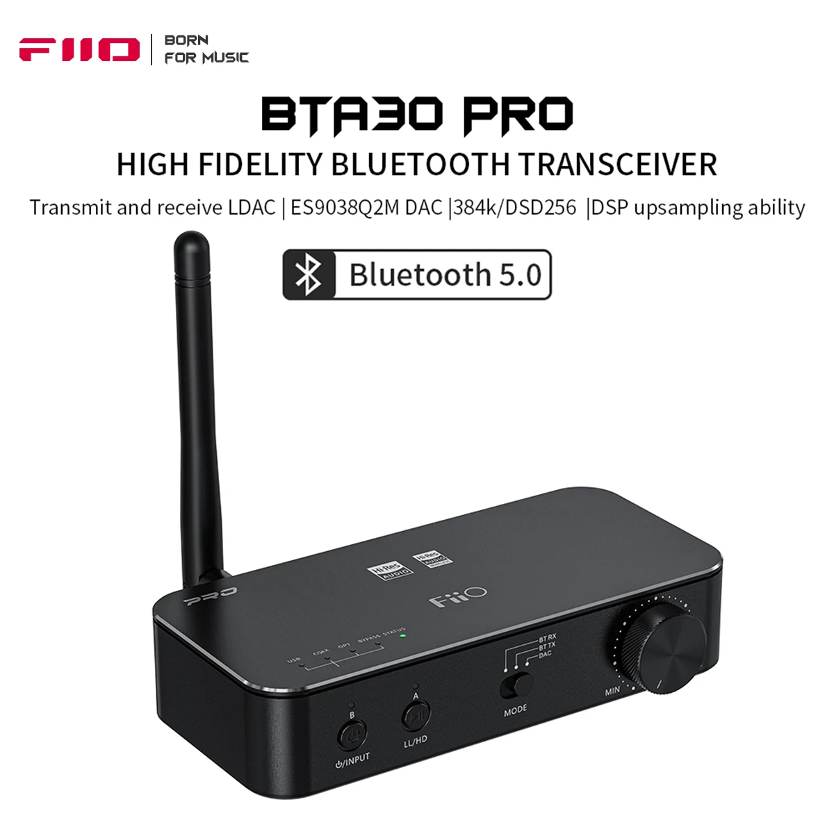 Fiio Bta30 Pro-hifi Wireless Bluetooth 5.0 Ldac,32bit/384khz, Dsd256 ...