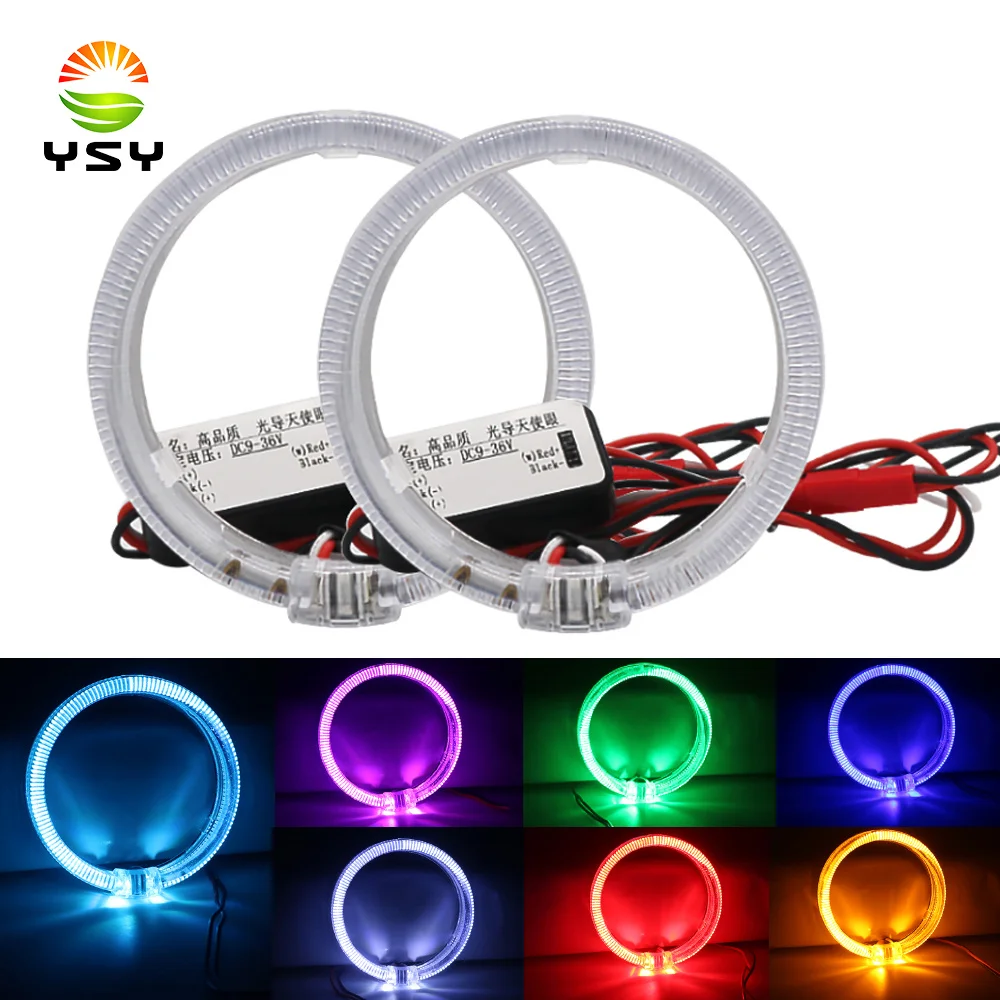 LED-Optic-Fiber-Angel-Eyes-DRL-For-Bixenon-Projector-Lens-Headlight ...