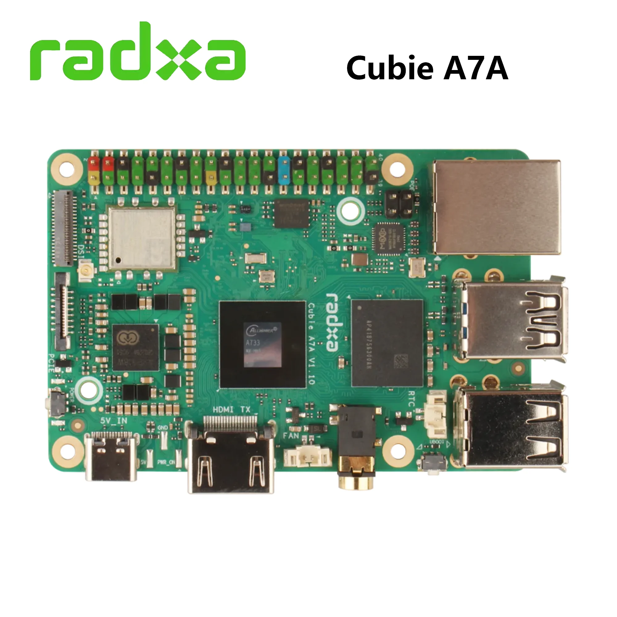 Radxa Cubie A7A Allwinner A733 8-core SOC Development Board，3TOPS NPU ...