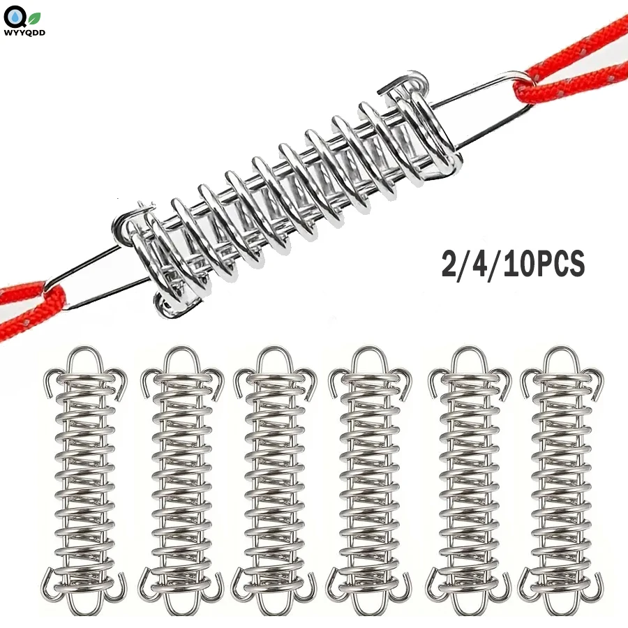 Tent Spring Buckle,prings Heavy Duty,Windproof Stainless Steel Tarp ...