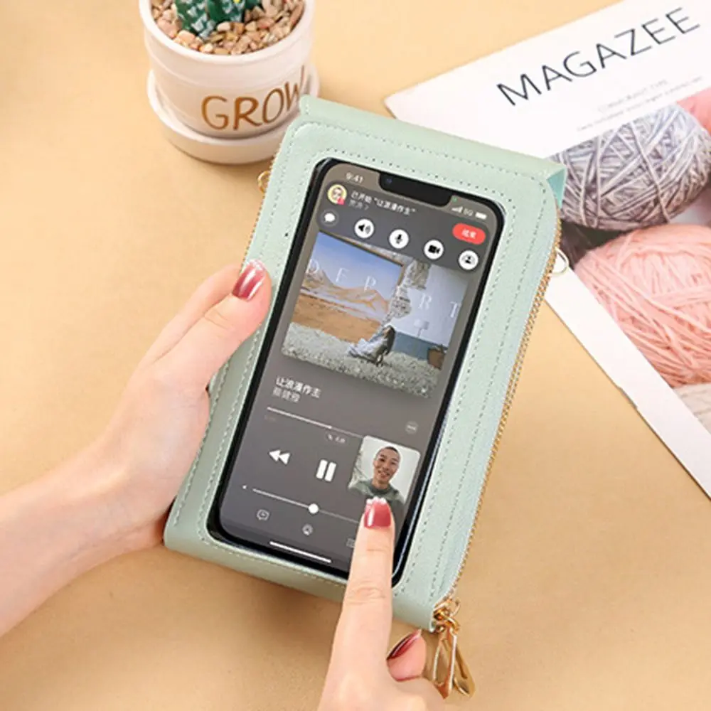 RFID-Anti-Theft-Leather-Bag-Touch-Screen-Phone-Purse-Crossbody-Bags ...