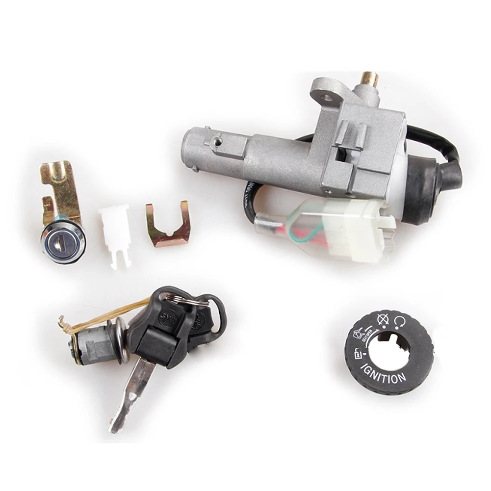 Motorcycle-Electric-Door-Lock-Set-Lock-Key-Ignition-Switch-Lock-For-Sym ...